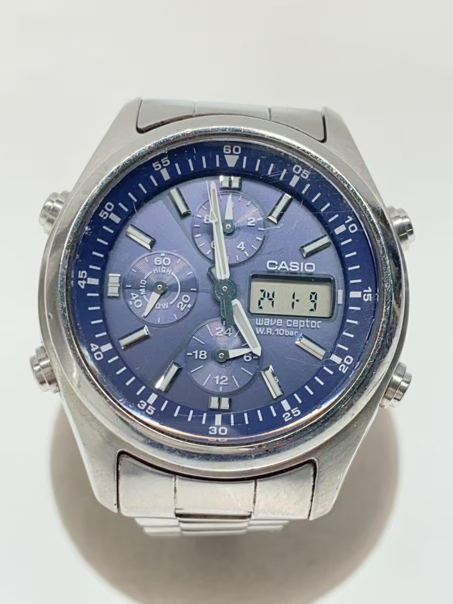 CASIO WVQ-500DJ Wave Ceptor Solar Radio Anadigi Chronograph Quartz ...