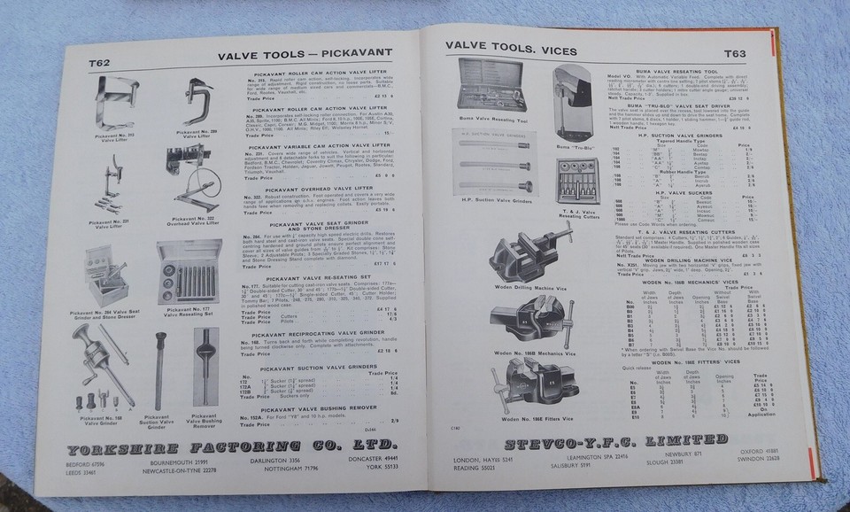 GARAGE EQUIPMENT & TOOLS CATALOGUES JOB LOT BRITOOL SYKES PICKAVANT ...