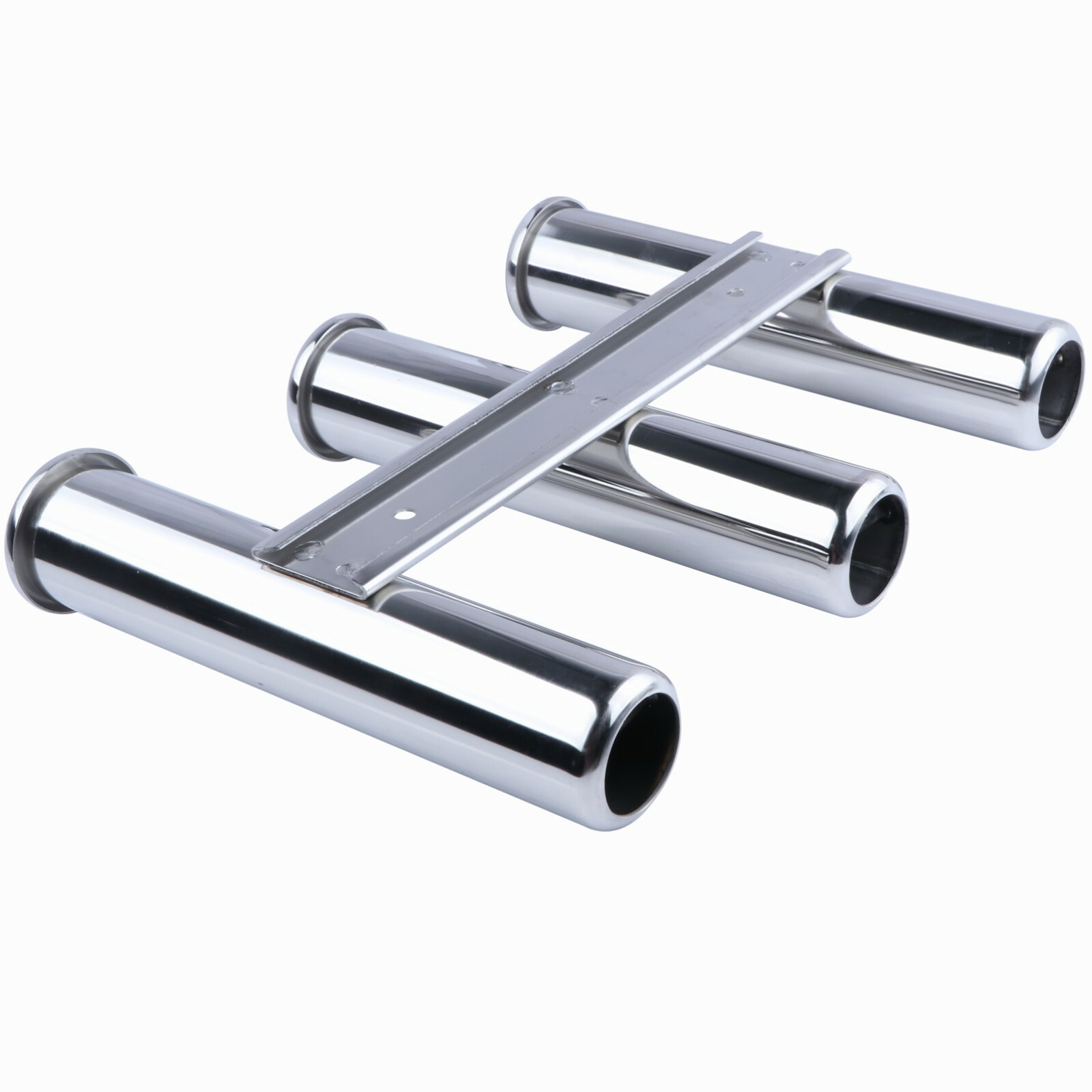 Stainless Steel 3 Tubes Boat Fishing Rod Holder Side Mount for Marine ...
