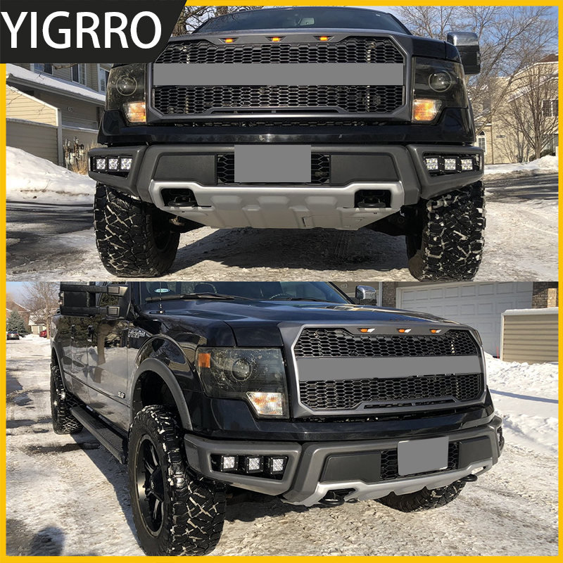Conversion Raptor Style Fits 2009-2014 Ford F150 F-150 Steel Front ...