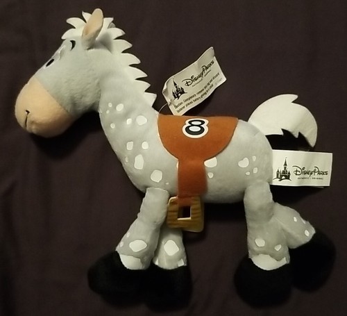 Disney Parks Toy Story Grey Bullseye #8 Pixar Plush Horse Stuffed ...