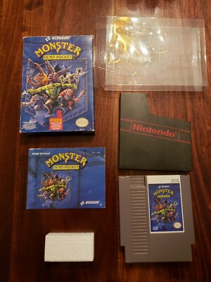 VTG KONAMI MONSTER IN MY POCKET NES GAME NINTENDO MANUAL BOX NO ...