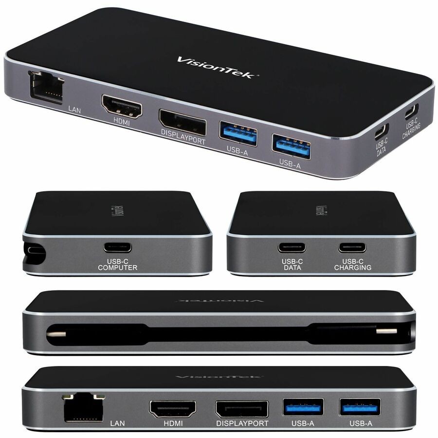 VisionTek VT400 - Dual Display USB-C Docking Station with Power ...