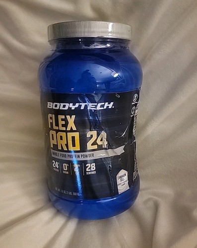 BodyTech Flex Pro 24 Whole Food Protein Powder Cinnamon Roll 2 lbs ...