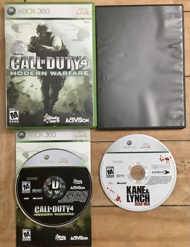 Xbox 360 Call Of Duty 4 And Kane And Lynch Dead Men , Both Work | eBay