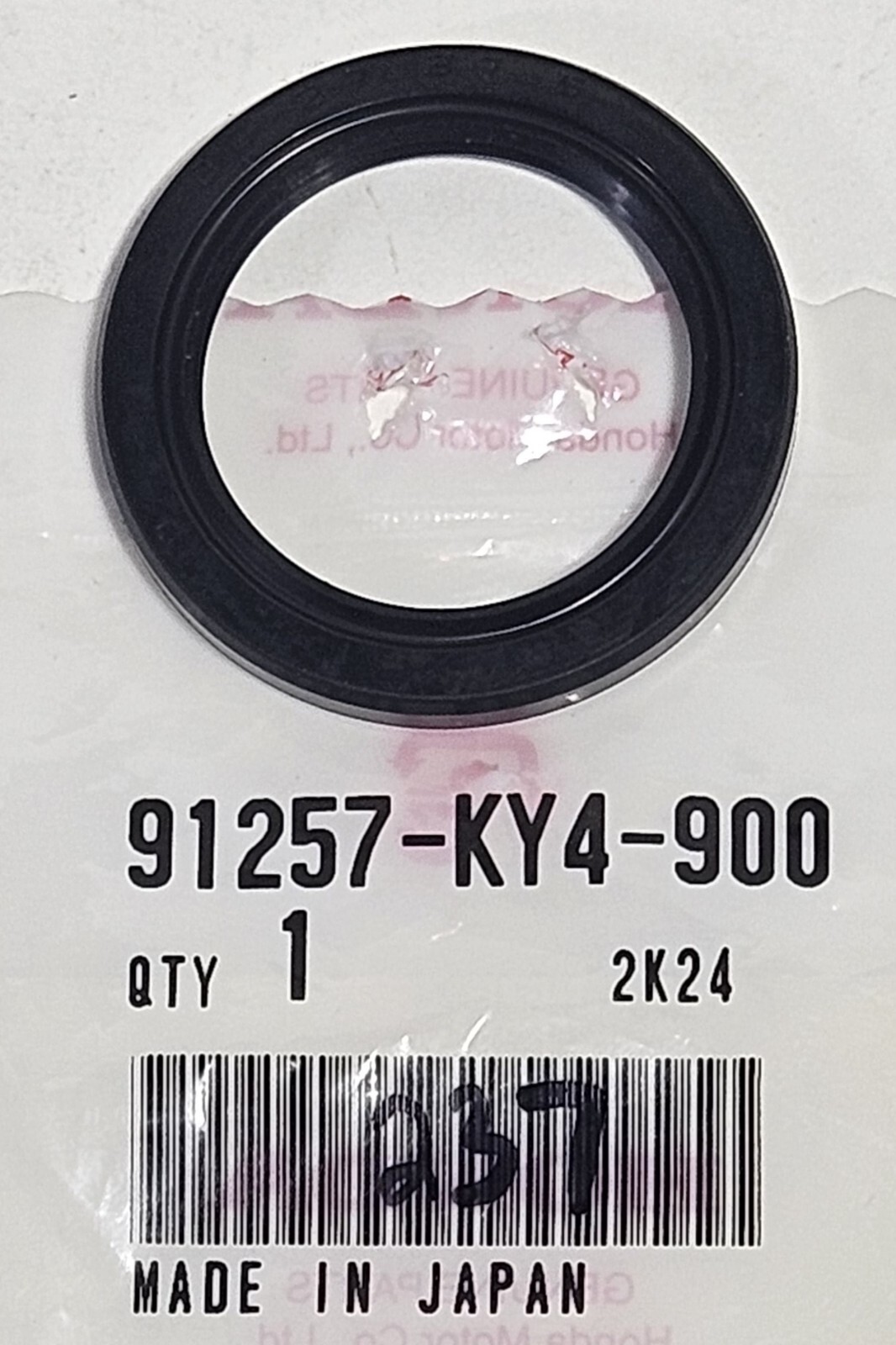 1 NEW Genuine Honda Motorcycle ATV Dust Seal 27x37x5 OEM Part 91257-KY4 ...
