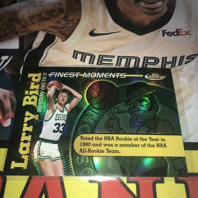 Topps Finest Moments Larry Bird Base Holo Celtics Insert 2007 | eBay