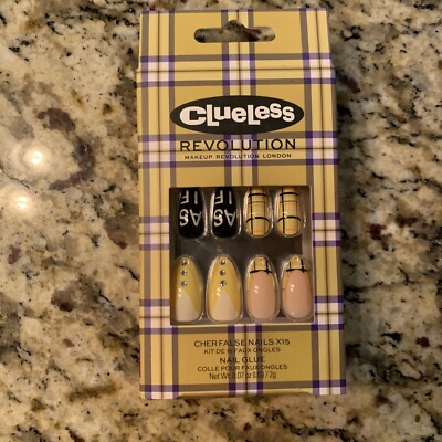 Clueless Revolution Cher False Nails. 15 Salon Quality Nails +Glue BNIB ...