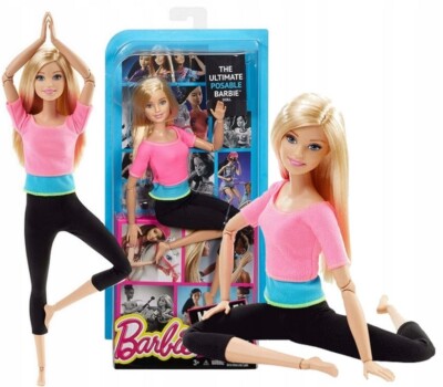 BARBIE MADE TO MOVE DOLL in pink sports outfit DHL82 | eBay
