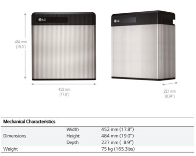 LG Energy RESU10 10kWh LV 48V LiFePO4 Home Battery for Solar Hybrid ...