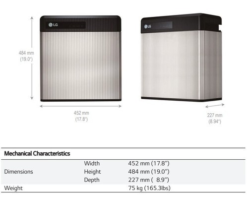 LG Energy RESU10 10kWh LV 48V LiFePO4 Home Battery for Solar Hybrid ...
