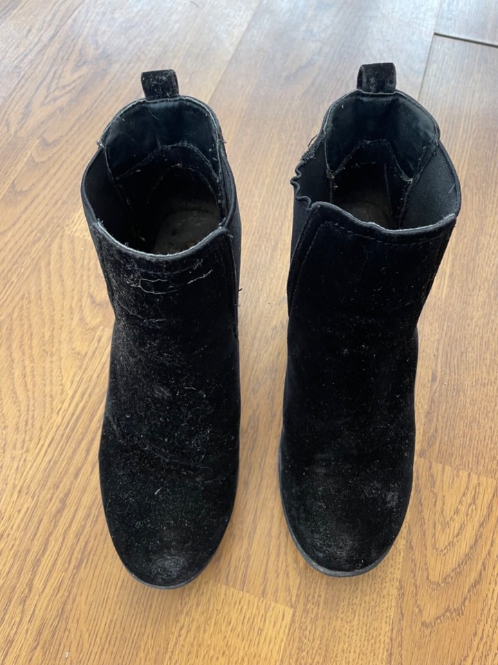 Black Heeled Boot Shoes Size UK 3 Business Work Casual | eBay UK