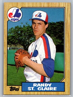 Randy St. Claire 1987 Topps Set Break BASEBALL #467 Montreal Expos | eBay