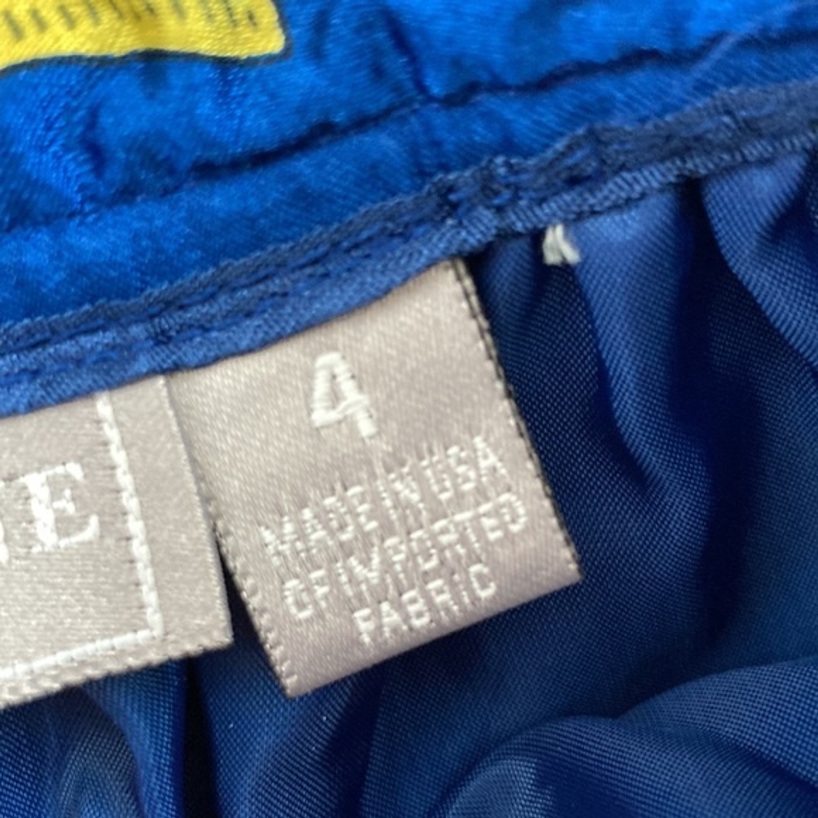 Vintage Evan Picone Union Label Nautical Satin Blue M… - Gem