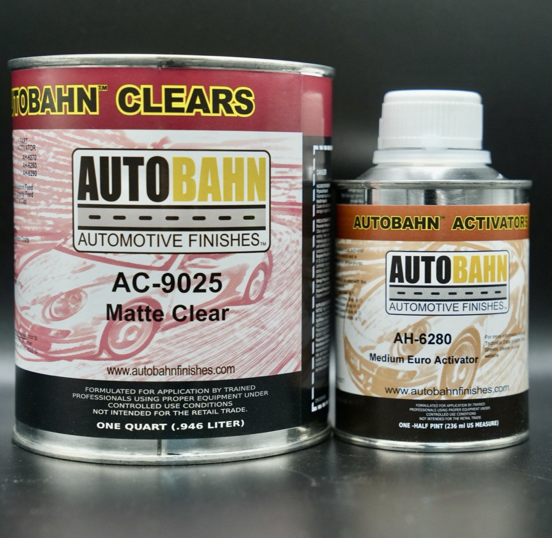 Autobahn 4:1 Matte Clear coat QUART Kit. Auto Flat Finish Clearcoat! AC ...