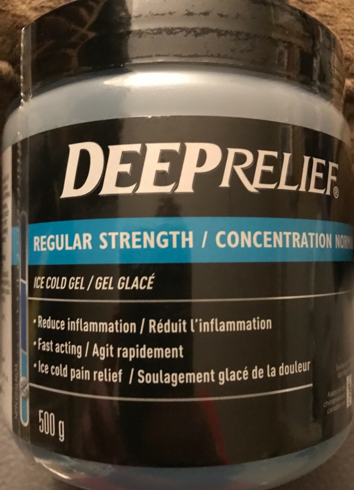 DEEP RELIEF, ICE COLD PAIN RELIEF ICE GEL 500g FACTORY SEALED & SECURE ...