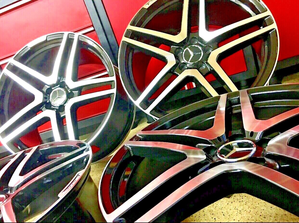 MERCEDES 20 INCH ML65 RIMS WHEELS SET4 NEW 20/8.5 ML550 ML350 GL450 ...