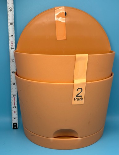 NEW! Target Room Essentials - Plastic Orange Wall Planters - Self ...