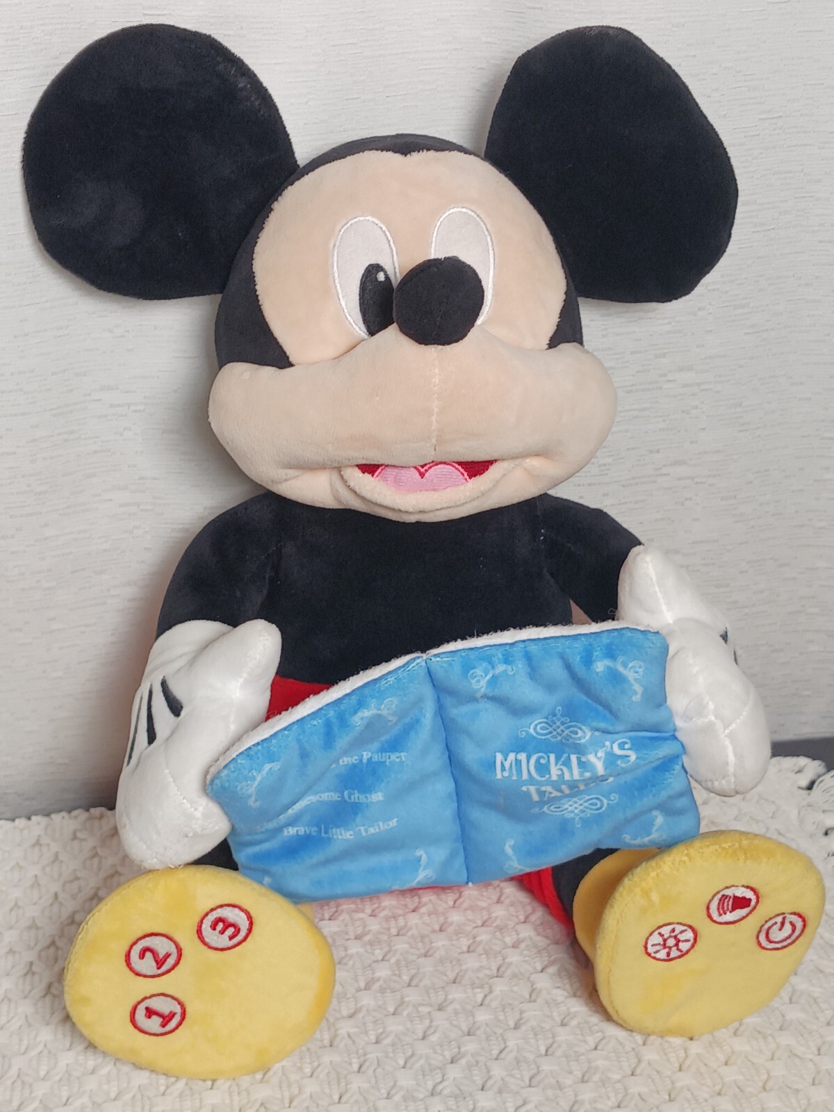 Mickey Mouse Mickey Tales Story Plush & Book Lights & Sounds Disney ...