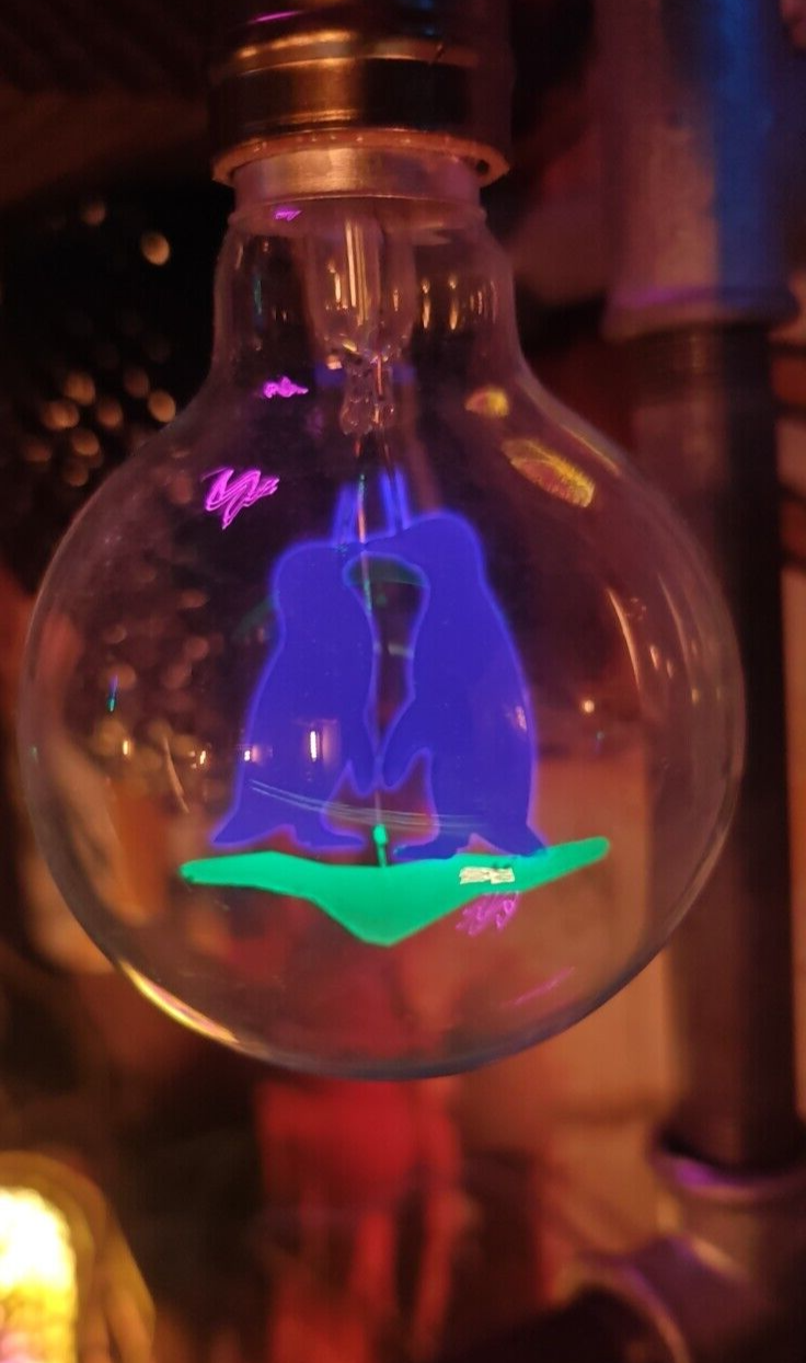 SELTENE Glimm G80 Blumen Lampe E27 3W Glühbirne Pinguine Decor Pingu ...