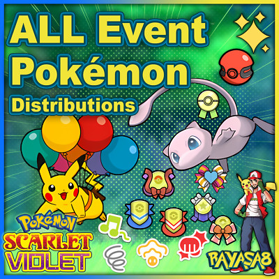 ALL Event Pokémon bundle distributions for Pokemon Scarlet and Violet 🌟 ...