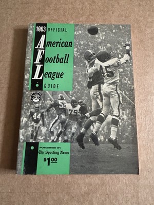 1963 AFL Football Guide Kansas City Chiefs Oakland Raiders New York ...