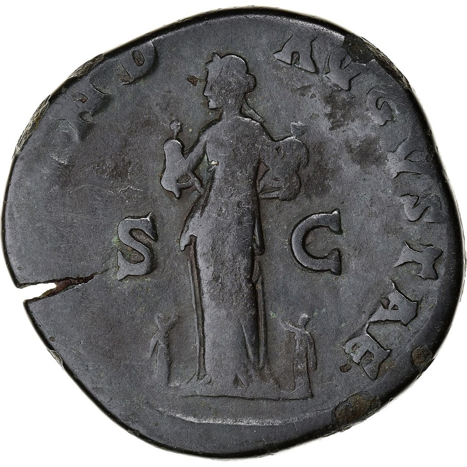 Coin, Faustina II, Sestertius, 161-176, Rome, S+, Bronze, RIC:1635 | eBay