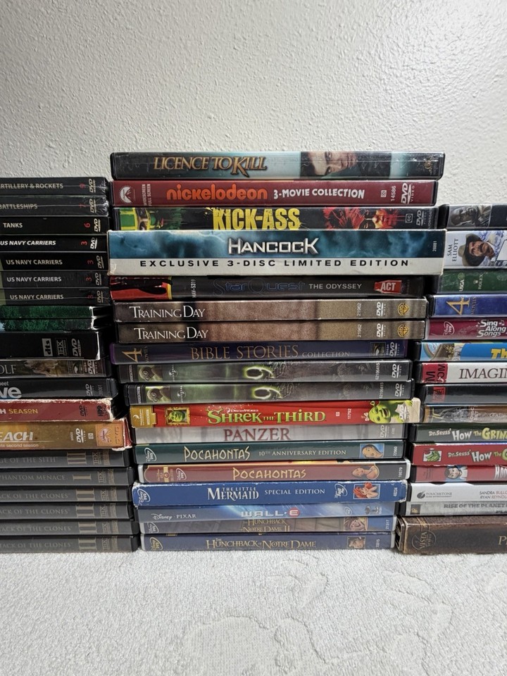 Movies 53 Lot Of Used DVDs $200 Value | eBay