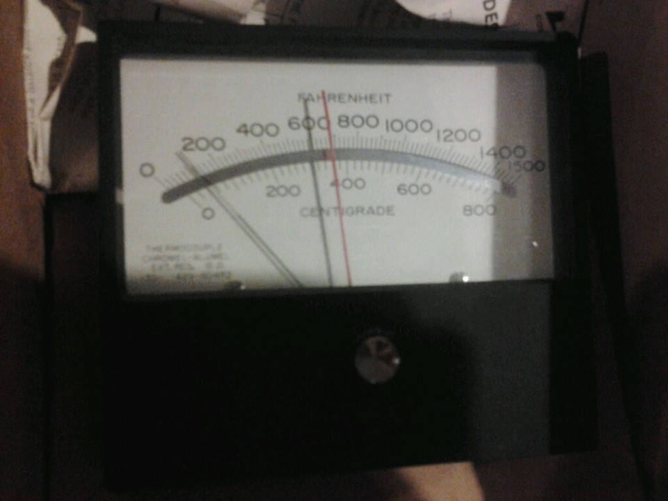 Api 0503k shielded temperature panel meter 53-8504-7002 range 0-1500*F ...