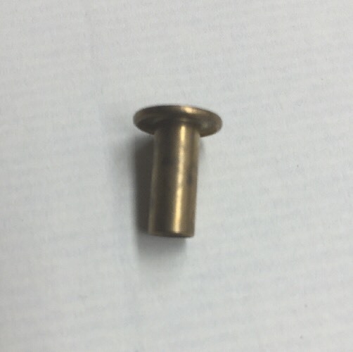 3/16 X 7/16 Semi Tubular Rivet Brass Brake Lining Flat 3/8 Head (25 ...