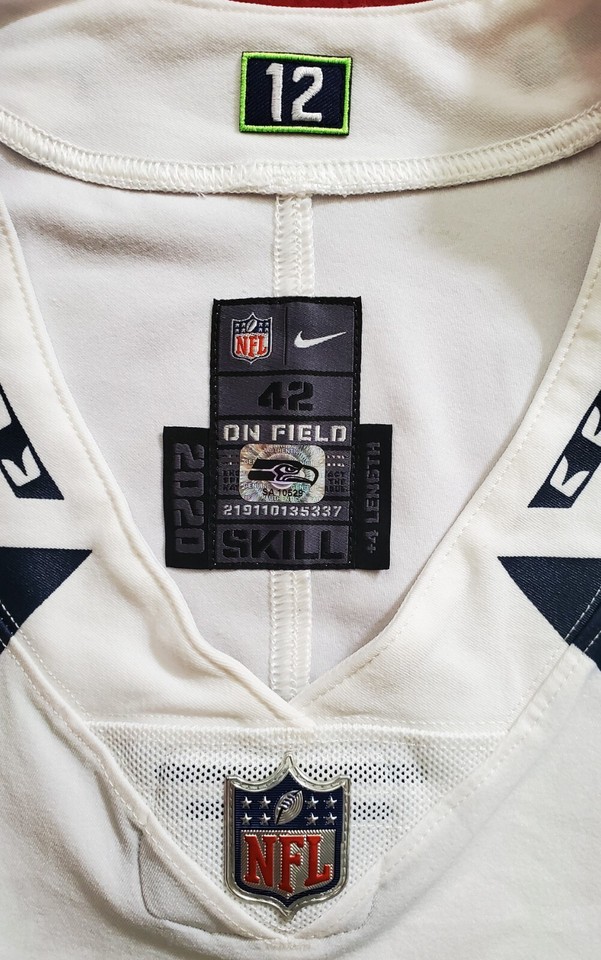 Seattle Seahawks Blank #48 Team Issued Road Jersey with COA - SA 10529 ...