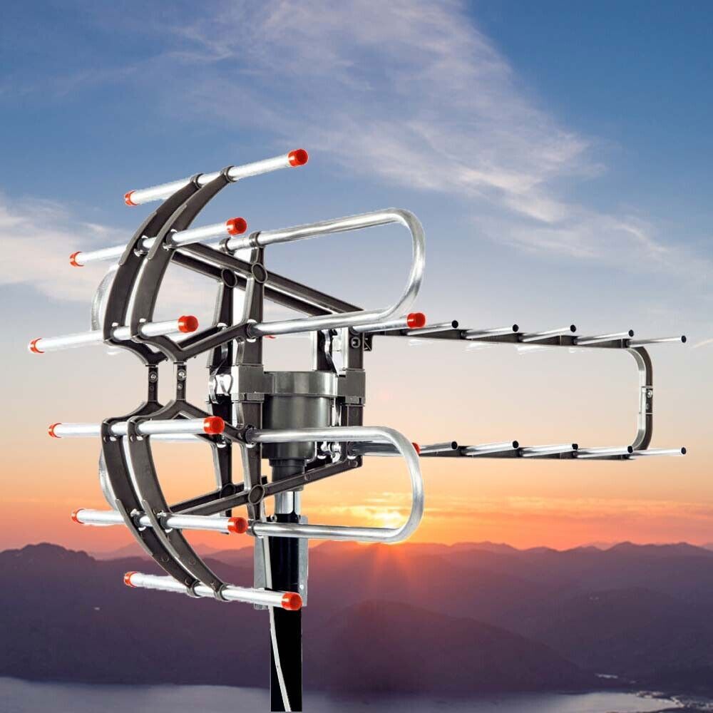 990 Miles 1080P Amplified HDTV Digital TV Antenna Long Range Outdoor HD ...