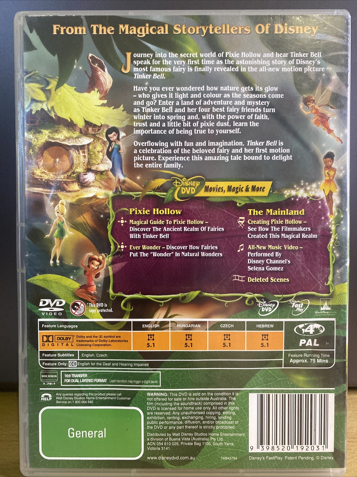 Tinker Bell (DVD, 2008) 9398520192031 | eBay