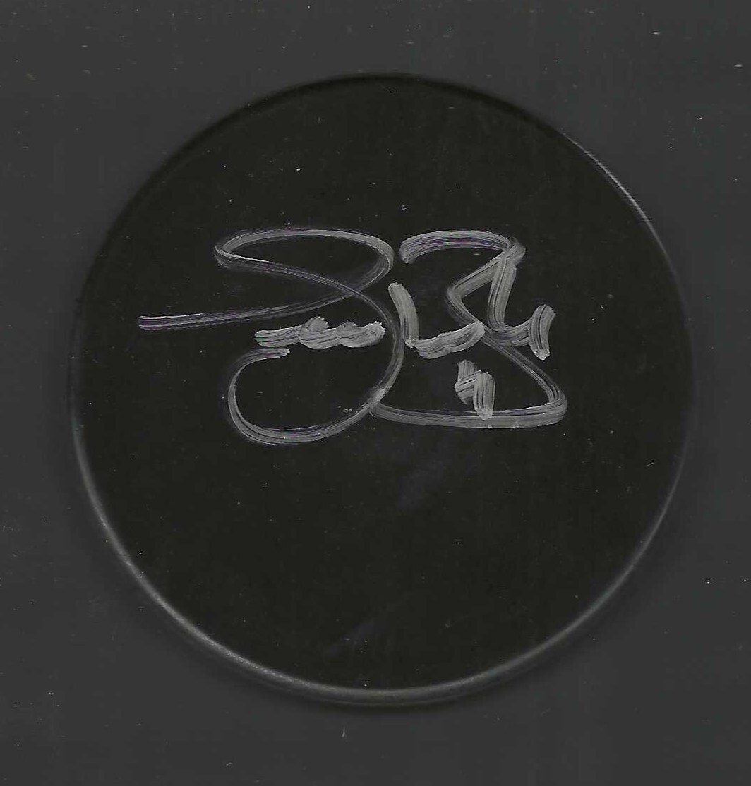 Sean Burke Signed Blank Puck Hartford Whalers New Jersey Devils Flyers ...