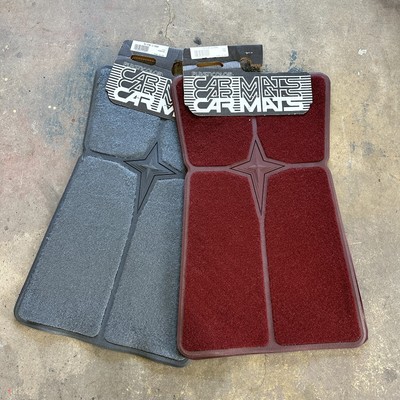 NOS Plasticolor Front Floor Mats TriStar Carpet Rubber Vintage MULTIPLE ...