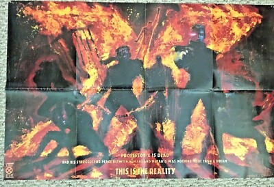 X-Men: Professor X is Dead Poster (1994, Marvel) 22" x 34", Comic Store ...