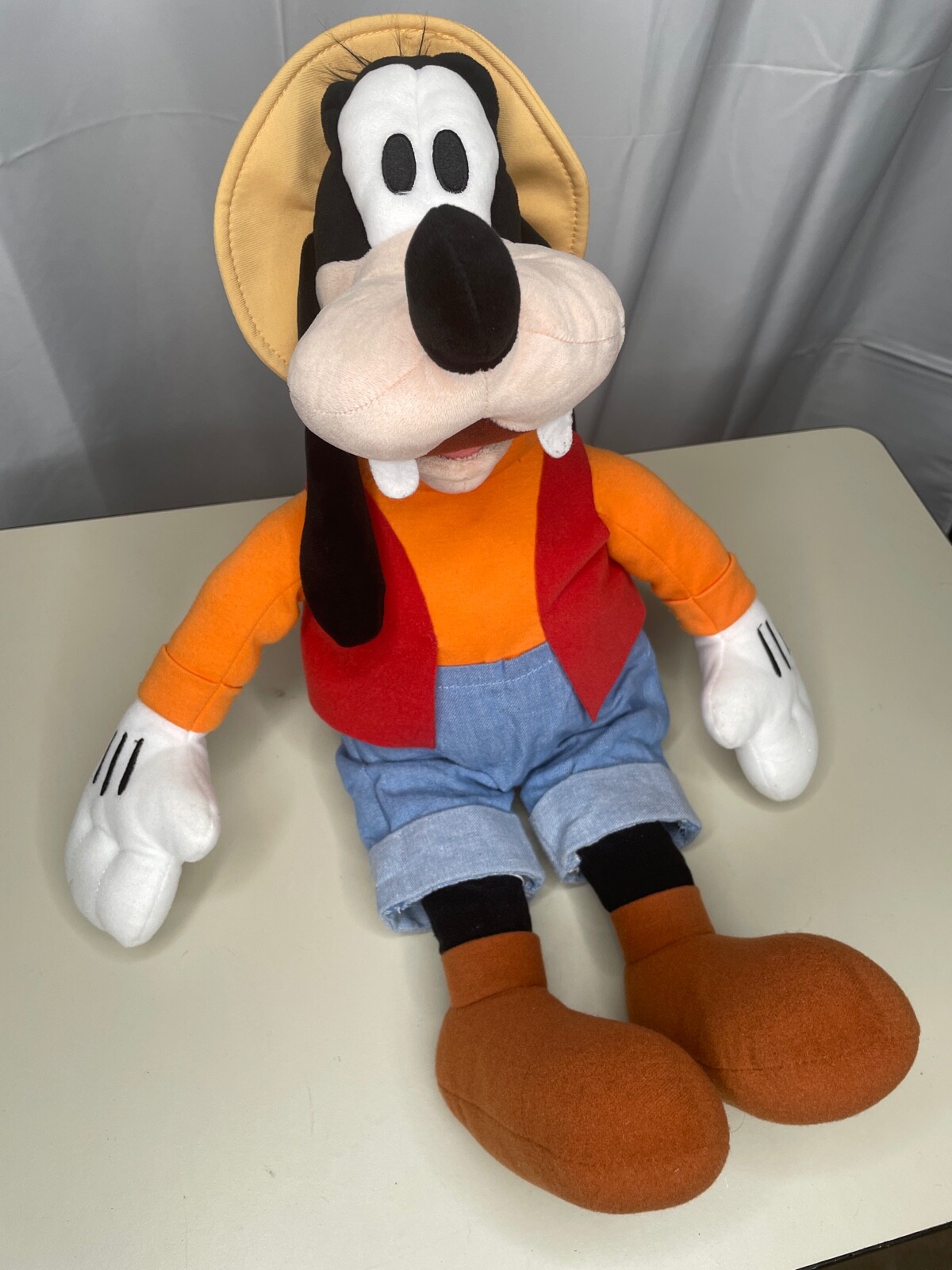 Goofy Gone Fishing Plush Disney Parks Lovey Stuffed Animal 20 Inch RARE ...