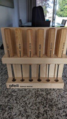 8 Piece Set Pfeil Swiss Wood Carving Tools Chisels Gouges - New | eBay
