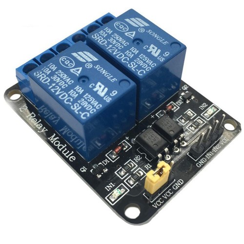 5V 2 Way 2 Channel Relay Switch Module Board with Optocoupler ...