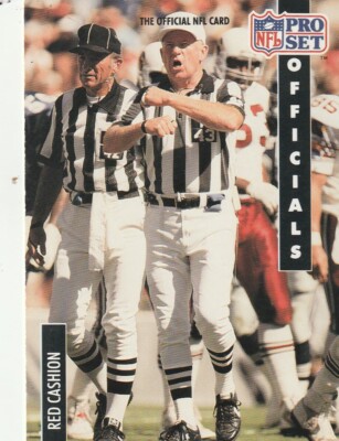 FREE SHIPPING-MINT-1991 Pro Set Red Cashion #358 OFFICIAL PLUS BONUS ...