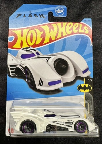 New Hot Wheels 103/250 BATMOBILE DC The Flash 1:64 Batman 3/5 White | eBay