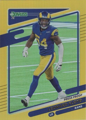 2021 Panini Donruss Leonard Floyd Gold Holo Press Proof | eBay