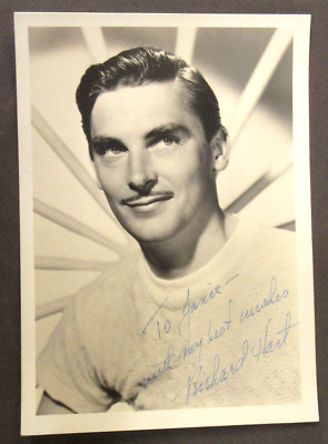 rare RICHARD HART movie star 5x7 autographed heavy double weight photo ...