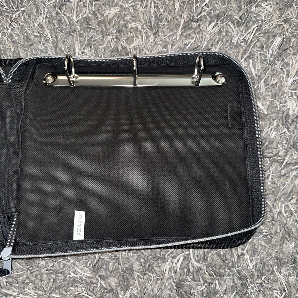ROADPRO LB-001BK 3-RING ZIPPERED BINDER FOR LOOSE-LEAF LOG SHEETS BLACK ...
