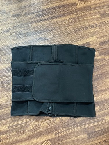 Support Brace Waist Belt Zip Closure Black Color Size S Small | eBay