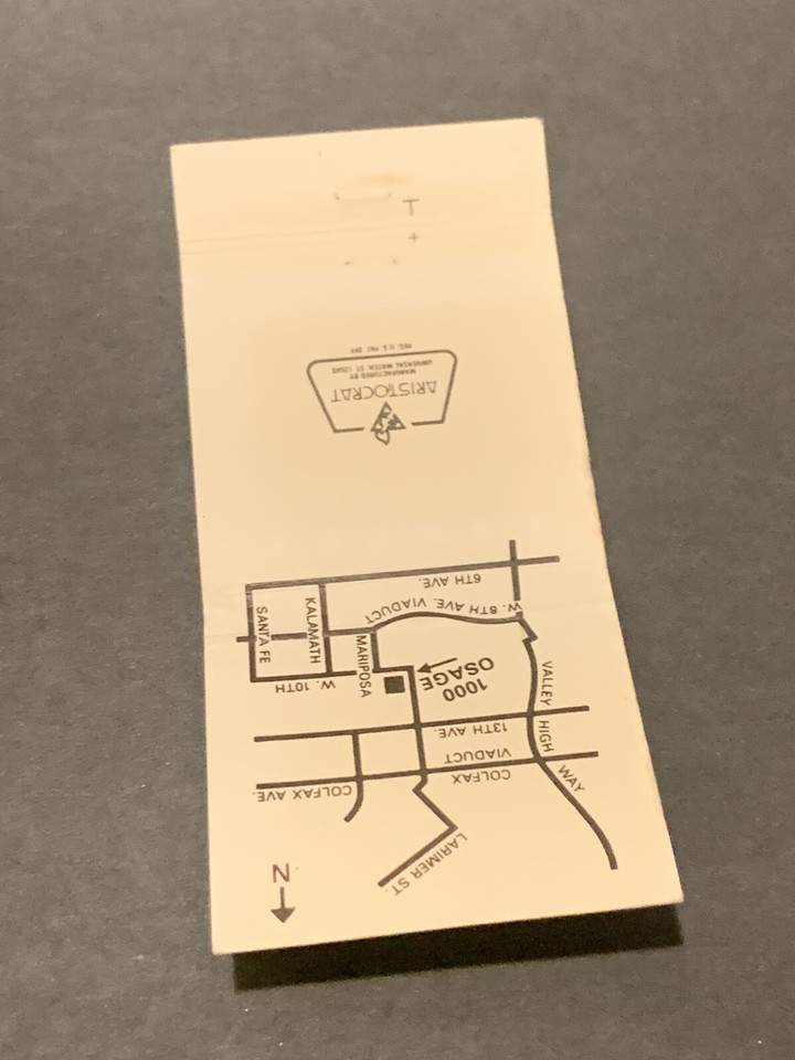 Vintage Colorado Matchbook: “Buckhorn Exchange” Denver, CO | eBay