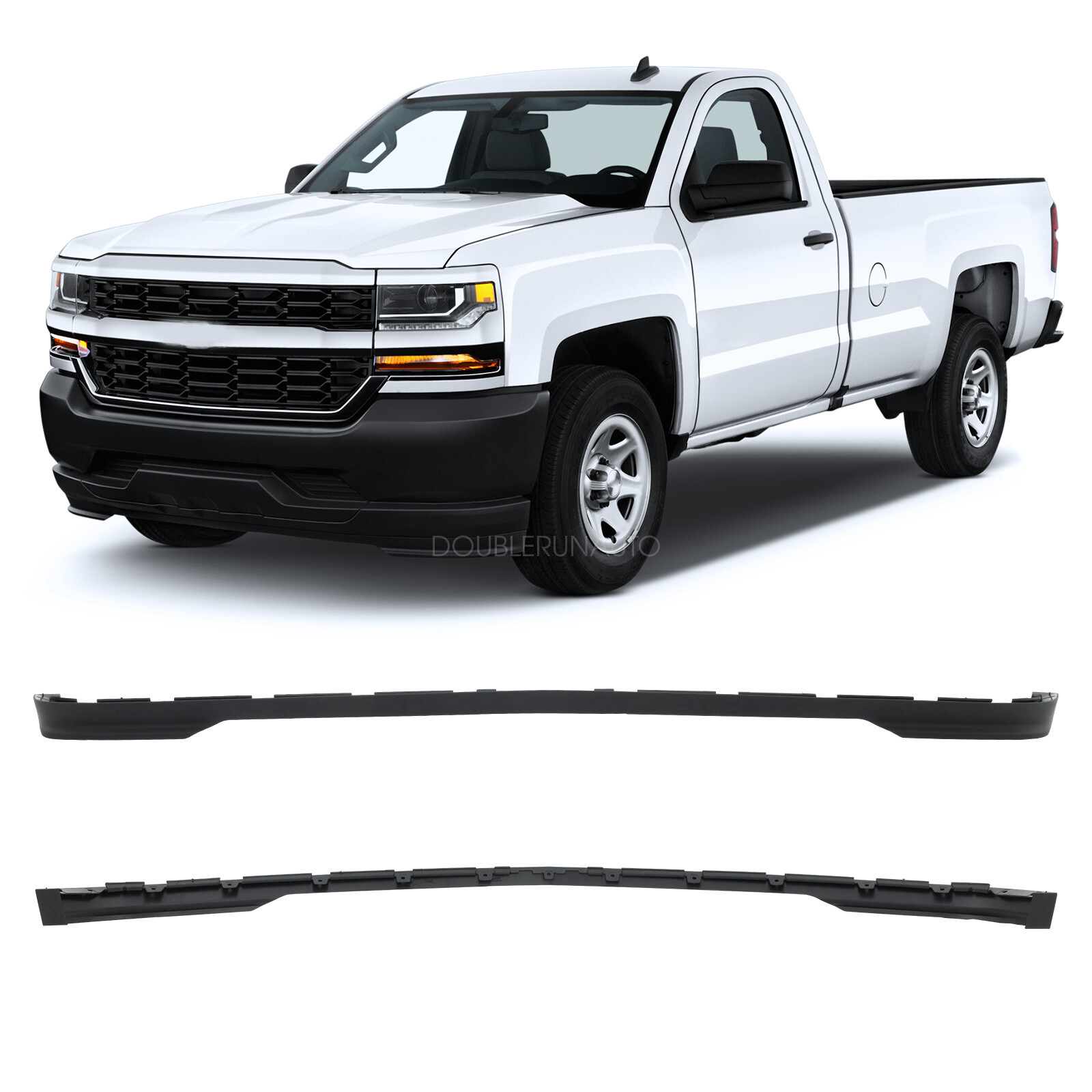 For 2016-2019 Silverado 1500 Front Bumper Valance W/Tow Hook Holes W/O ...