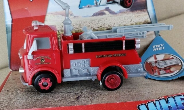Disney Pixar Cars Wheel Action Drivers Red Fire Engine Mattel 2016 for ...