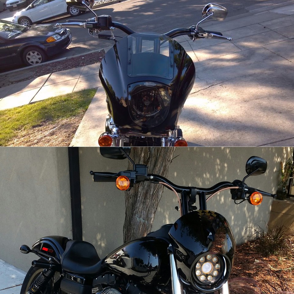 10" 12" 14" 16" MX-T Bars Handlebar For Harley Sportster XL Iron 883 ...