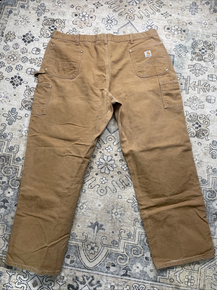Carhartt B01BRN Mens 46x32 Double Knee Utility Pants Dungaree Fit USA ...